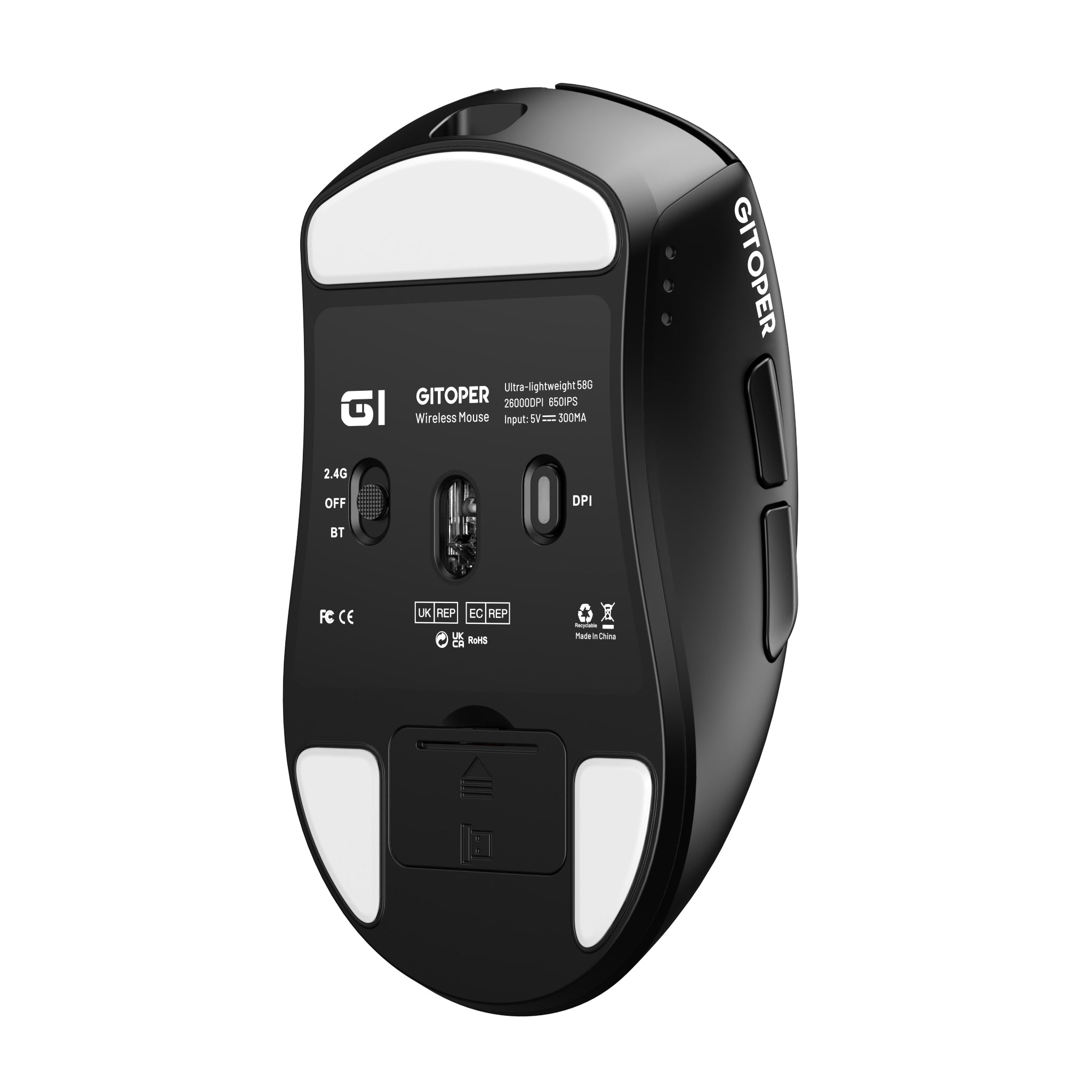 GITOPER G1 Light Weight Wireless Gaming Mouse 58 Grams